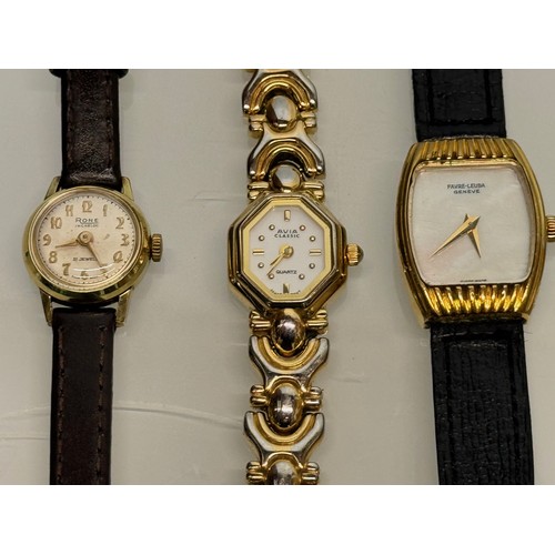 Three ladies wrist watches by Rone, Avia and Favre Leuba. This lot is ...