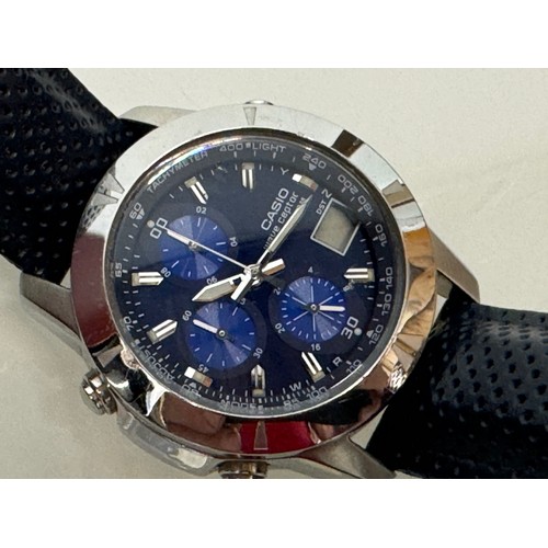 Gent’s wristwatch, a Casio wave ceptor watch. This lot is available for ...