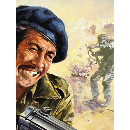 Military book artwork by Doug Post, original gouache on board battle ...