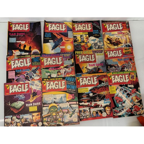 A collection of Eagle comics. This lot is available for in-house shipping