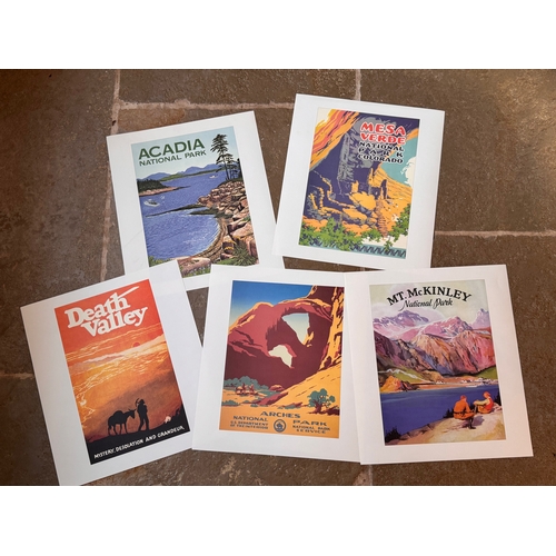 Vintage Posters, National Parks USA, A group of six American National ...