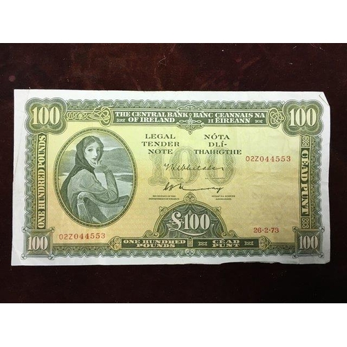 Lady Lavery One Hundred Note 26.2.1973