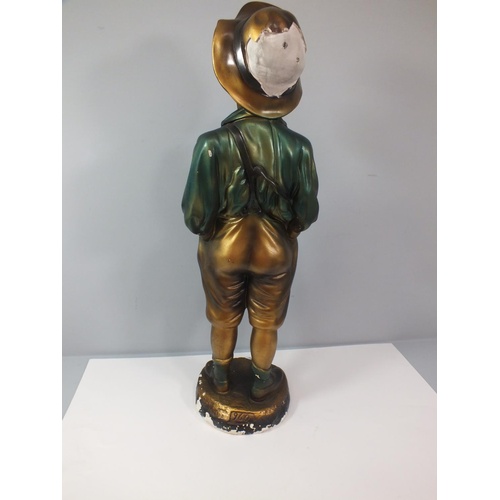 WHISTLING BOY STATUE HEIGHT 24" A/F