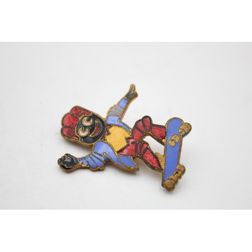 2 x Assorted Vintage GOLDEN SHRED Enamel Pin Badges Inc Motorcycle ...