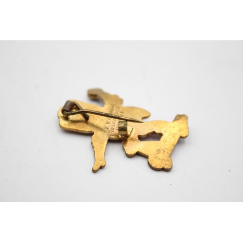 2 x Assorted Vintage GOLDEN SHRED Enamel Pin Badges Inc Motorcycle ...