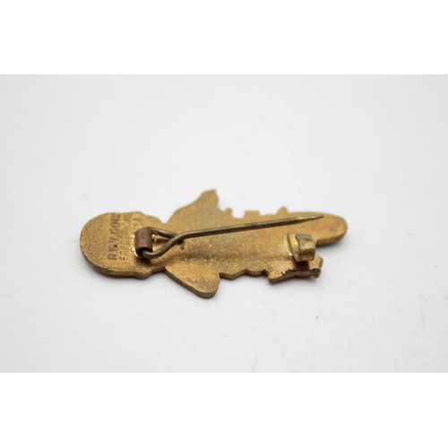 2 x Assorted Vintage GOLDEN SHRED Enamel Pin Badges Inc Motorcycle ...