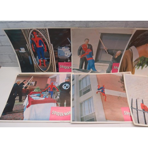 SET OF 8 ORIGINAL LOBBY CARDS - SPIDERMAN 1977