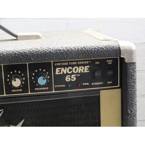 ELECTRIC GUITAR FENDER TELECASTER SERIAL NUMBER MN412154 IN ORIGINAL CASE WITH PEAVEY ENCORE 65 COMB