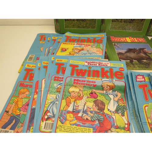 93 x ISSUES OF THE HORSE SENSE MAGAZINES, 56 ISSUES OF TWINKLE COMICS ...