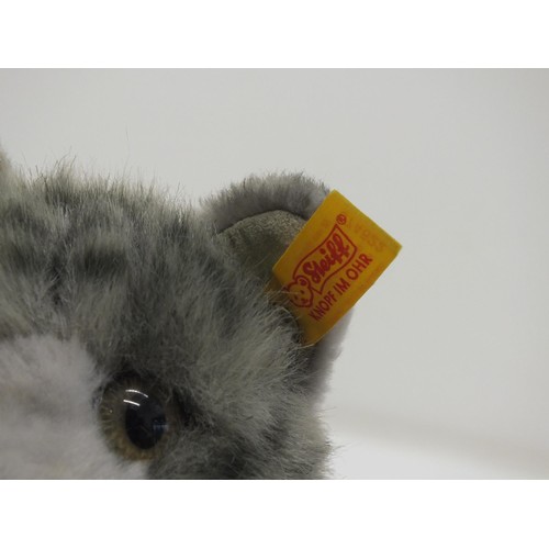 STEIFF MIZZY KATZ CAT AND KITTEN WITH ORIGINAL TAGS IN STEIFF BOX AND BAG