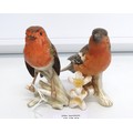 Vintage W.Germany Goebel Robin and Chaffinch bird ornaments.