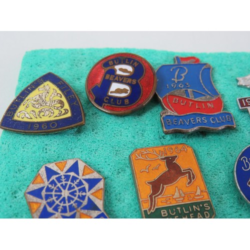 Collection of 1950's Butlins badges