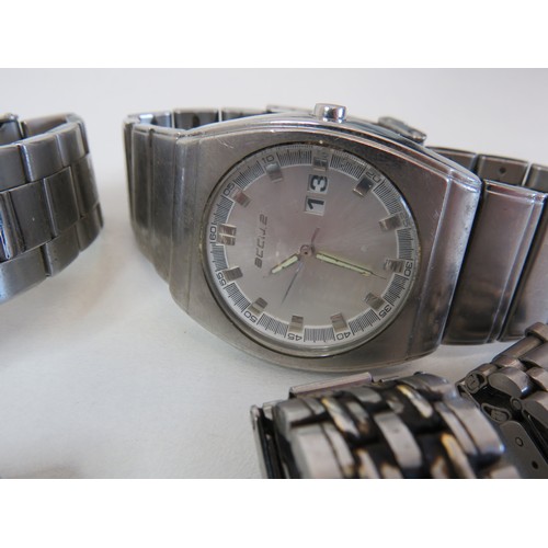 Seven assorted watches.