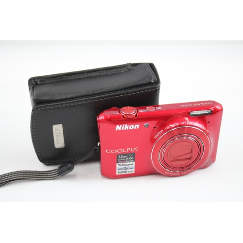 Nikon Coolpix S6400 Digital Compact Camera Working w/ Nikkor 12x Wide Lens