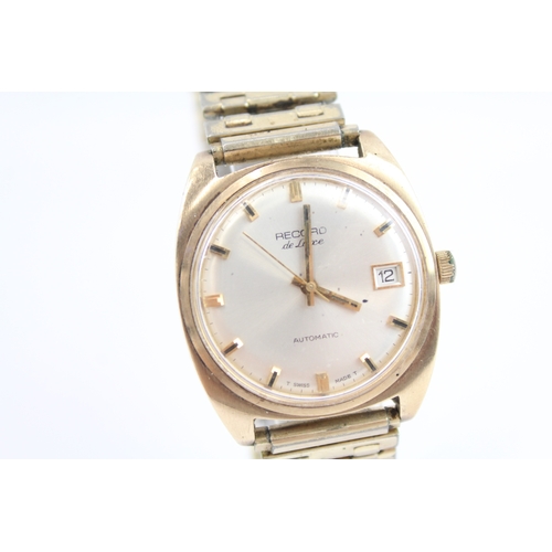 Record De Luxe 9ct Gold Presentation Watch Automatic Working