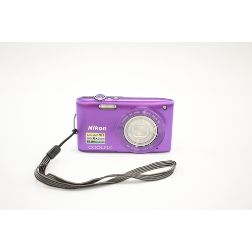Nikon Coolpix S3300 Digital Compact Camera w/ Nikkor 6x Wide Zoom