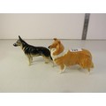 Two Beswick Dog's - German Shepard and Collie