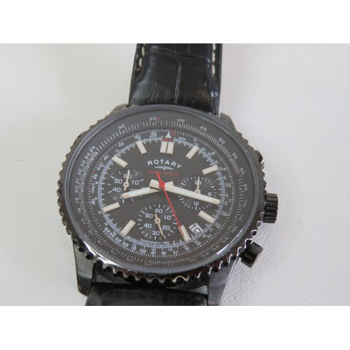 Mens Rotary Black Ocean Divers watch