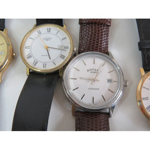 Ten assorted Rotary watches.