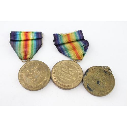 WW1 Victory Medals To Lieut Anderson RAF, Pte Pye L'Pool R & Gnr ...