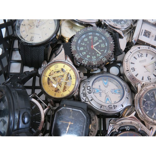 Job lot of assorted watches (no straps).
