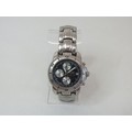 Vintage 1996 Zeitner Commando chronograph blue dial watch.