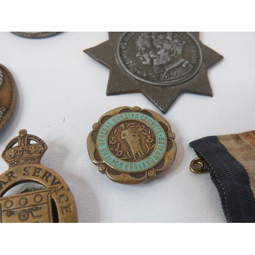 Selection of medallions and badges