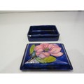 Moorcroft rectangular trinket box