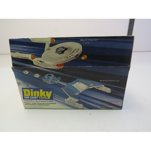 Dinky Diecast 358, boxed Star Trek USS enterprise 1970's