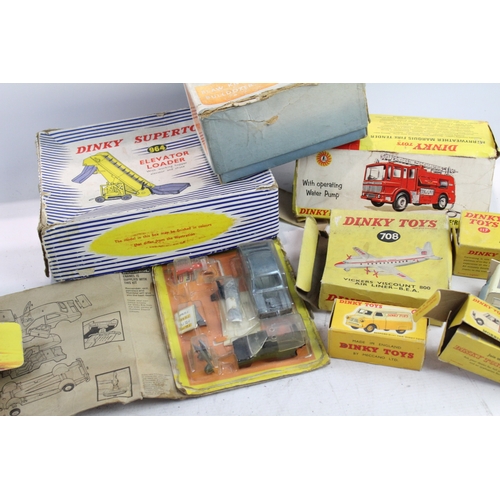 Vintage Dinky Toys Diecast Models Boxed Meccano Bulldozer Airliner Etc