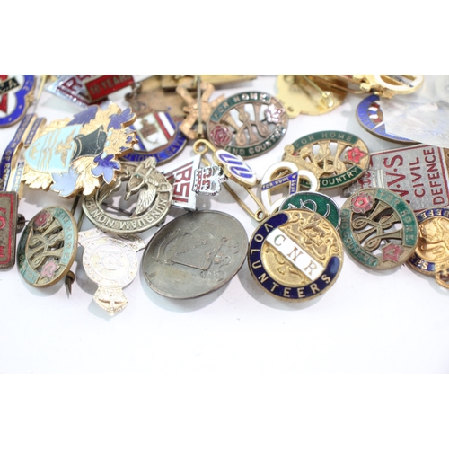 Military Pins Lapel Badges Civil Defence Corps Womens Land Army WVS Etc