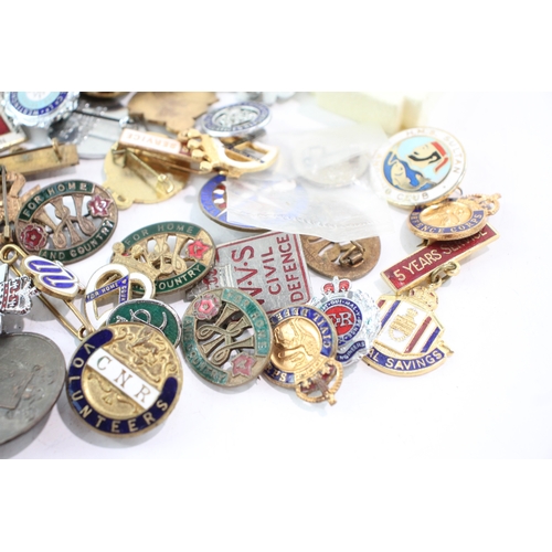 Military Pins Lapel Badges Civil Defence Corps Womens Land Army WVS Etc