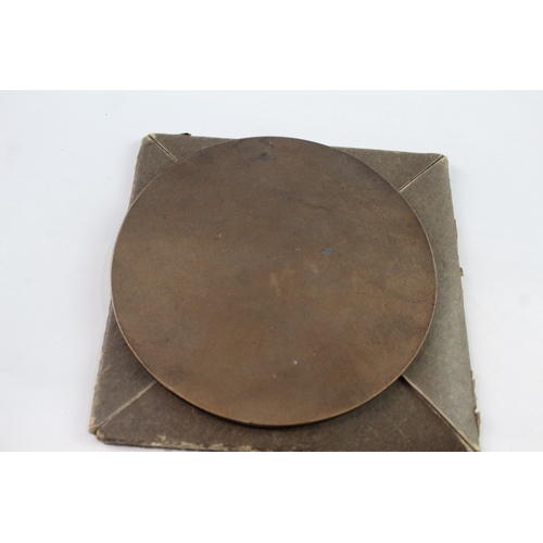 WW1 Death Plaque w/ Card Holder Named- George Issatt