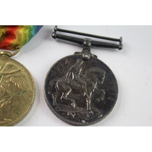WW1 Medal Pair Named- 46325 Pte J. Young Wiltz Regt