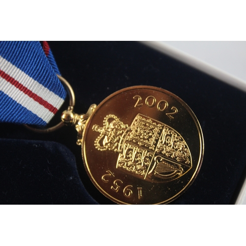 Boxed ER II Queens 2002 Golden Jubilee Medal