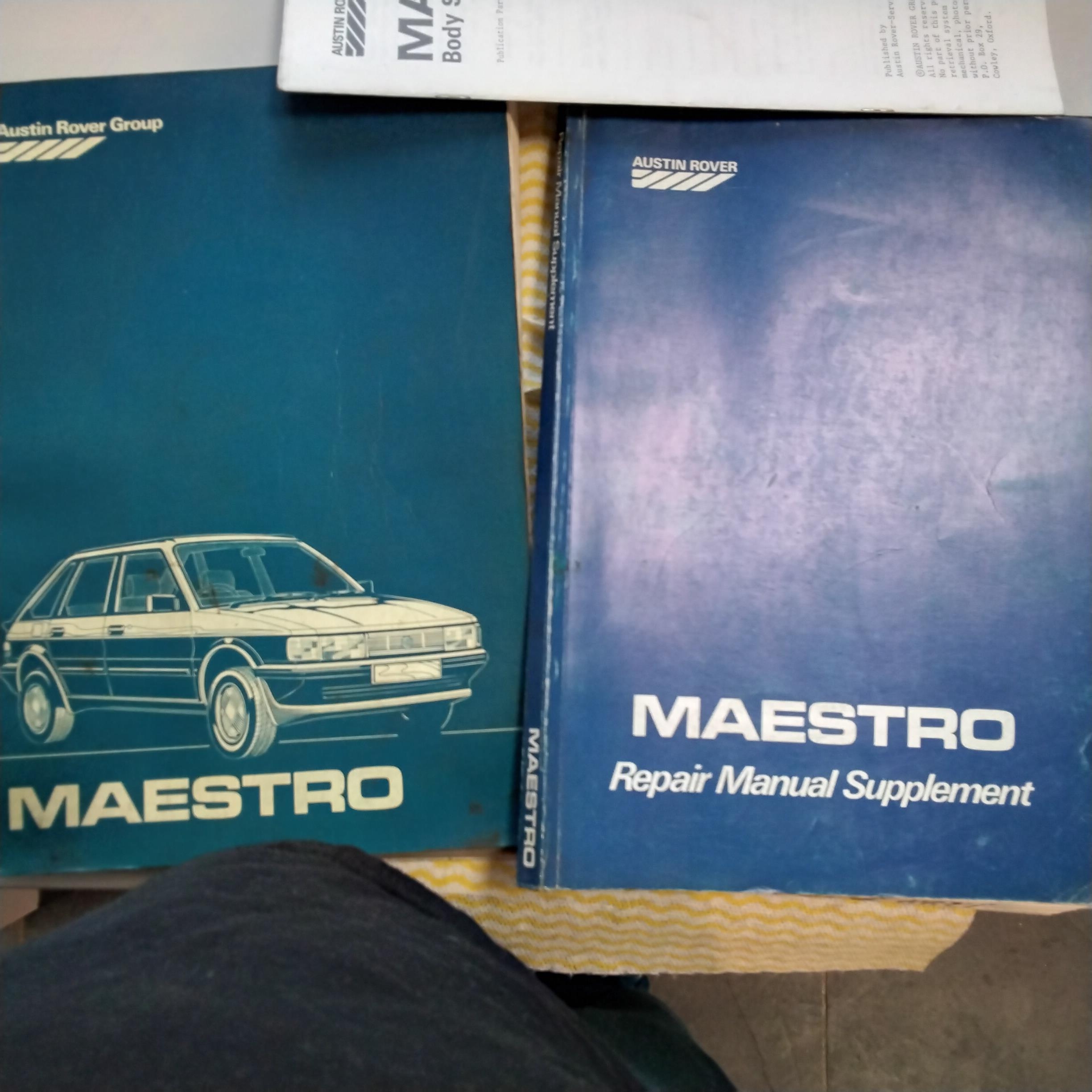 MAESTRO REPAIR MANUAL PLUS SUPPLEMENTS