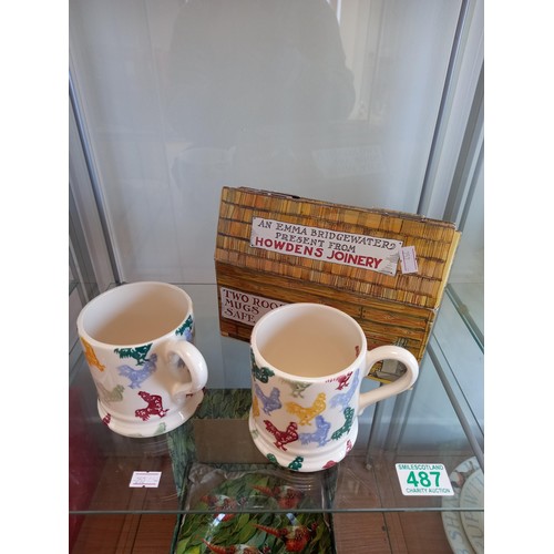 2x Emma Bridgewater mugs in Howden's joinery company box