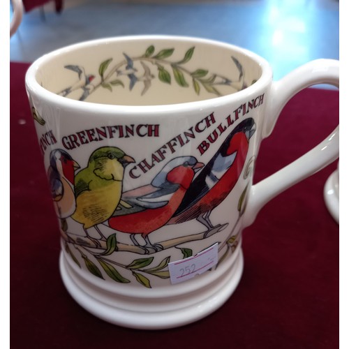 Emma Bridgewater birds 3x mugs and 2x plates