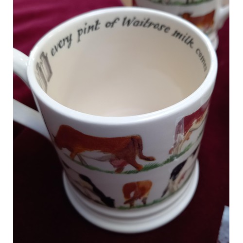 Emma Bridgewater 5x Waitrose 2013 mugs