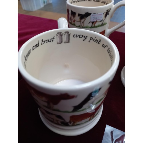 Emma Bridgewater 5x Waitrose 2013 mugs