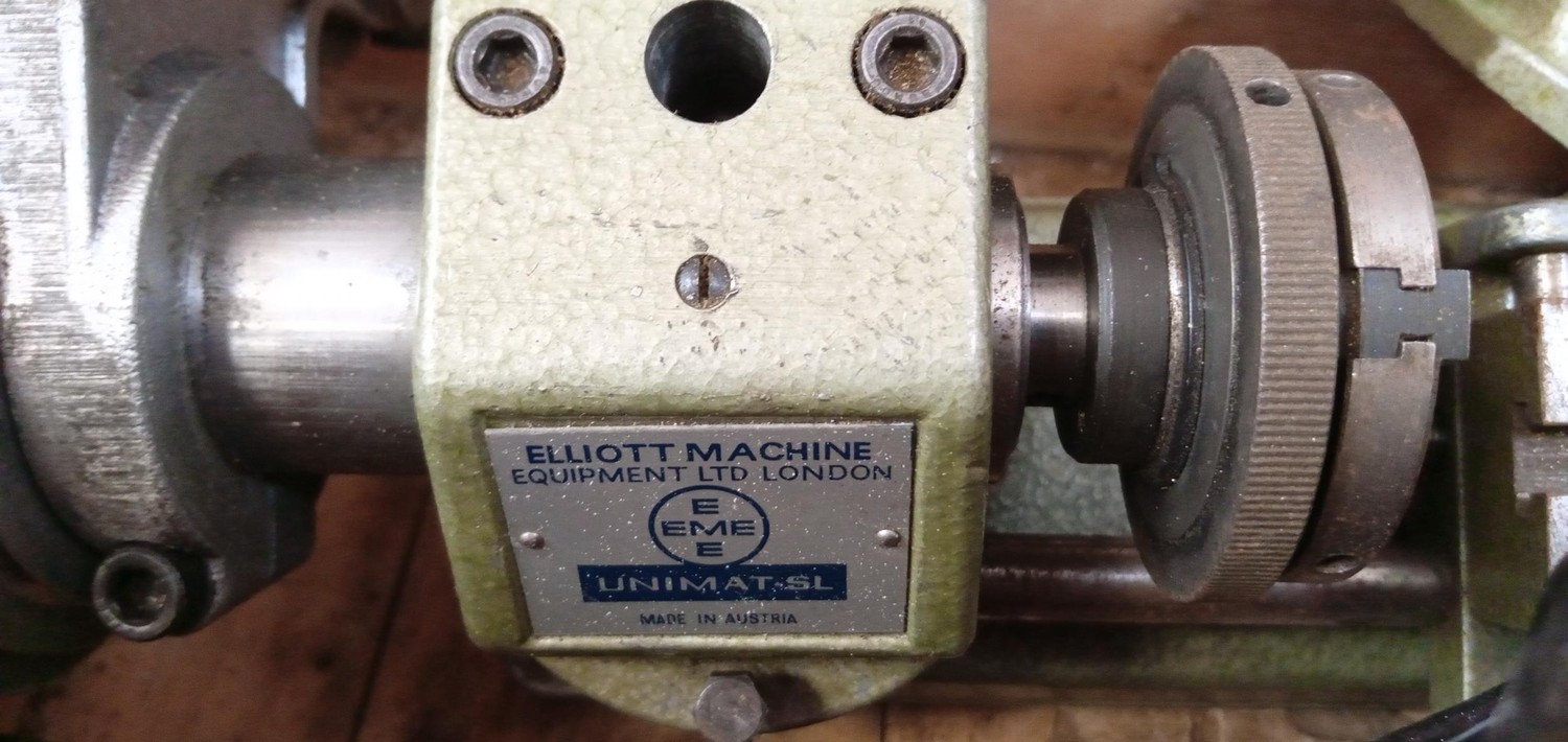 Vintage Elliott machine Unimat-SL portable bench lathe AF