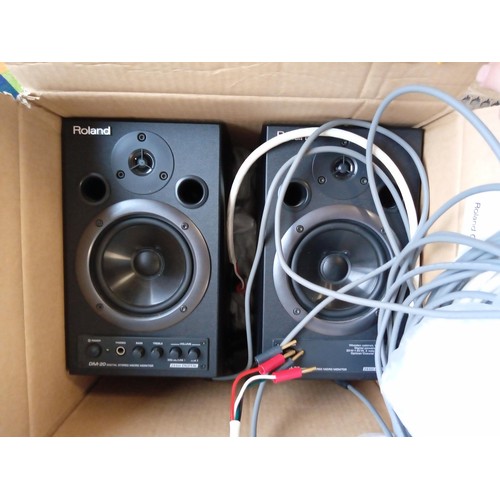 Pair of Roland speakers
