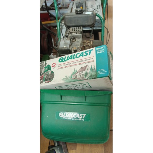 Qualcast classic 355 lawn mower and scarrifier