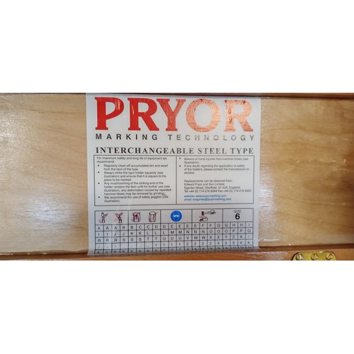 Pryor interchangeable steel stamp set