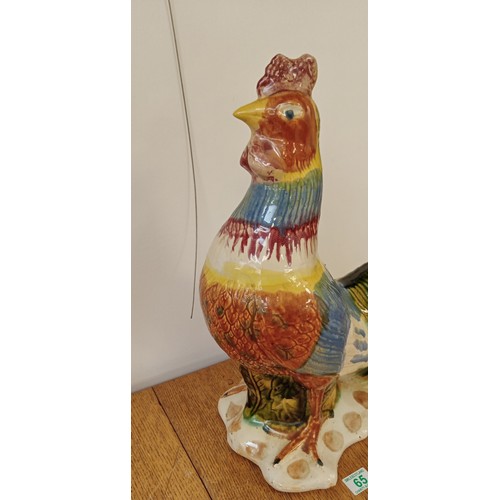 Large ceramic cockerel