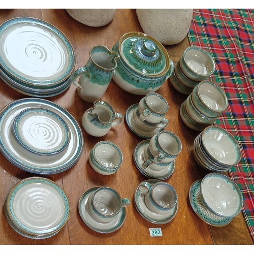 Carron pottery Scotland 6 piece dinner and coffee set