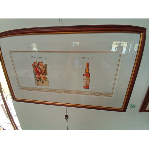 2 Framed Macallan whisky posters A Deliver Man The Malt and A Ceiling ...