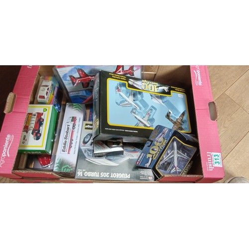 Selection of model planes, cars and more