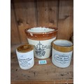 Vintage stoneware pots to include Maypole Dairy Co Ltd stoneware butter ...