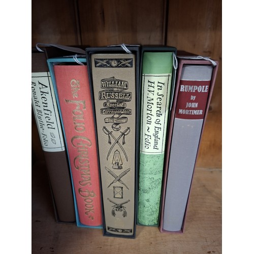 5 x Folio books with slip cases, including Folio Christmas book and Rumpole